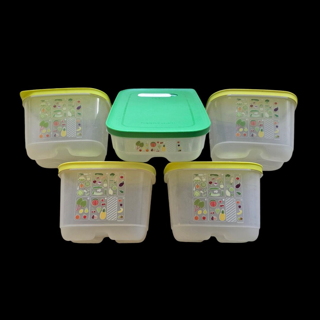 Tupperware 6 Piece Fridge Smart Vented Food Storage Containers With ...
