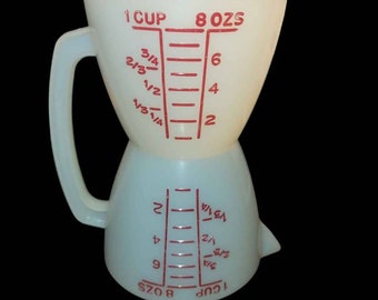 Vintage Tupperware Double Sided Wet Dry 1 Cup 8 Oz. Measuring Cup #860 ...