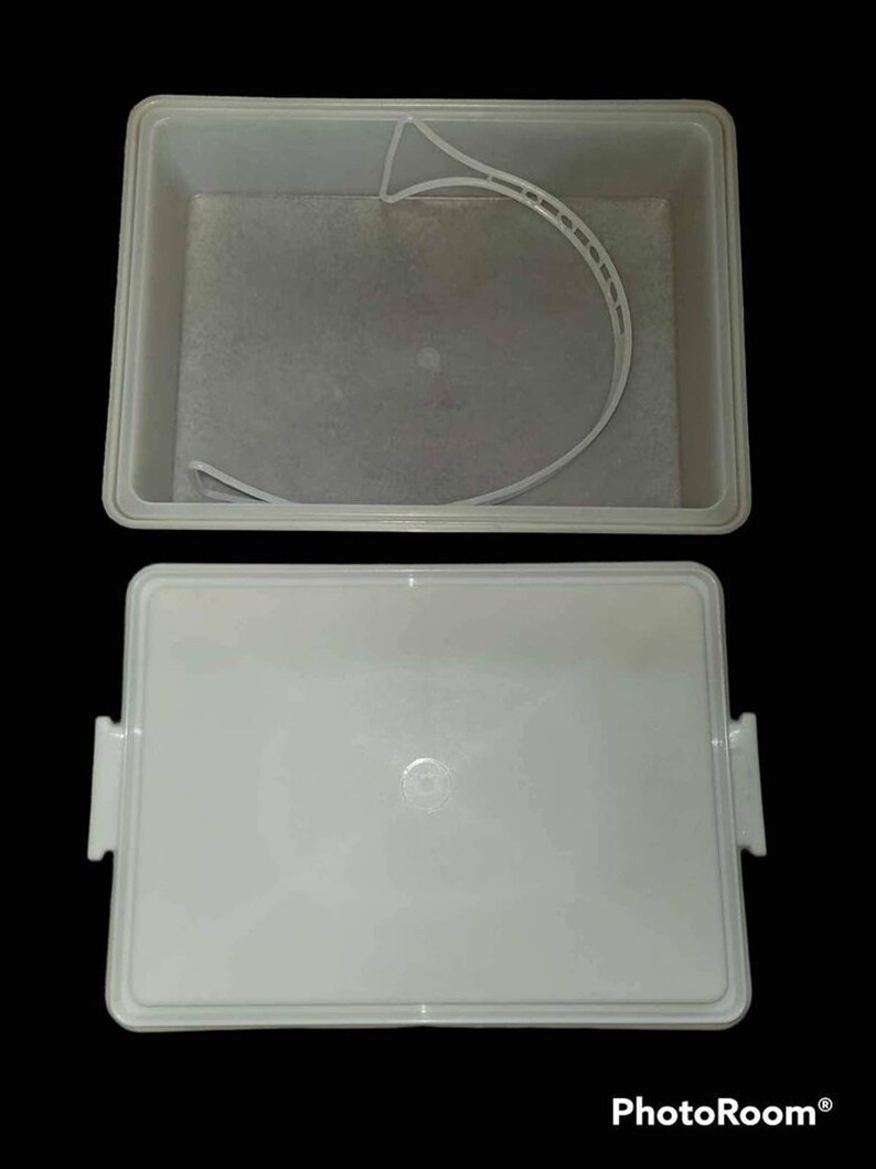 Vintage Tupperware 3 Pc Rectangular Cake Taker 622-5, White - Etsy
