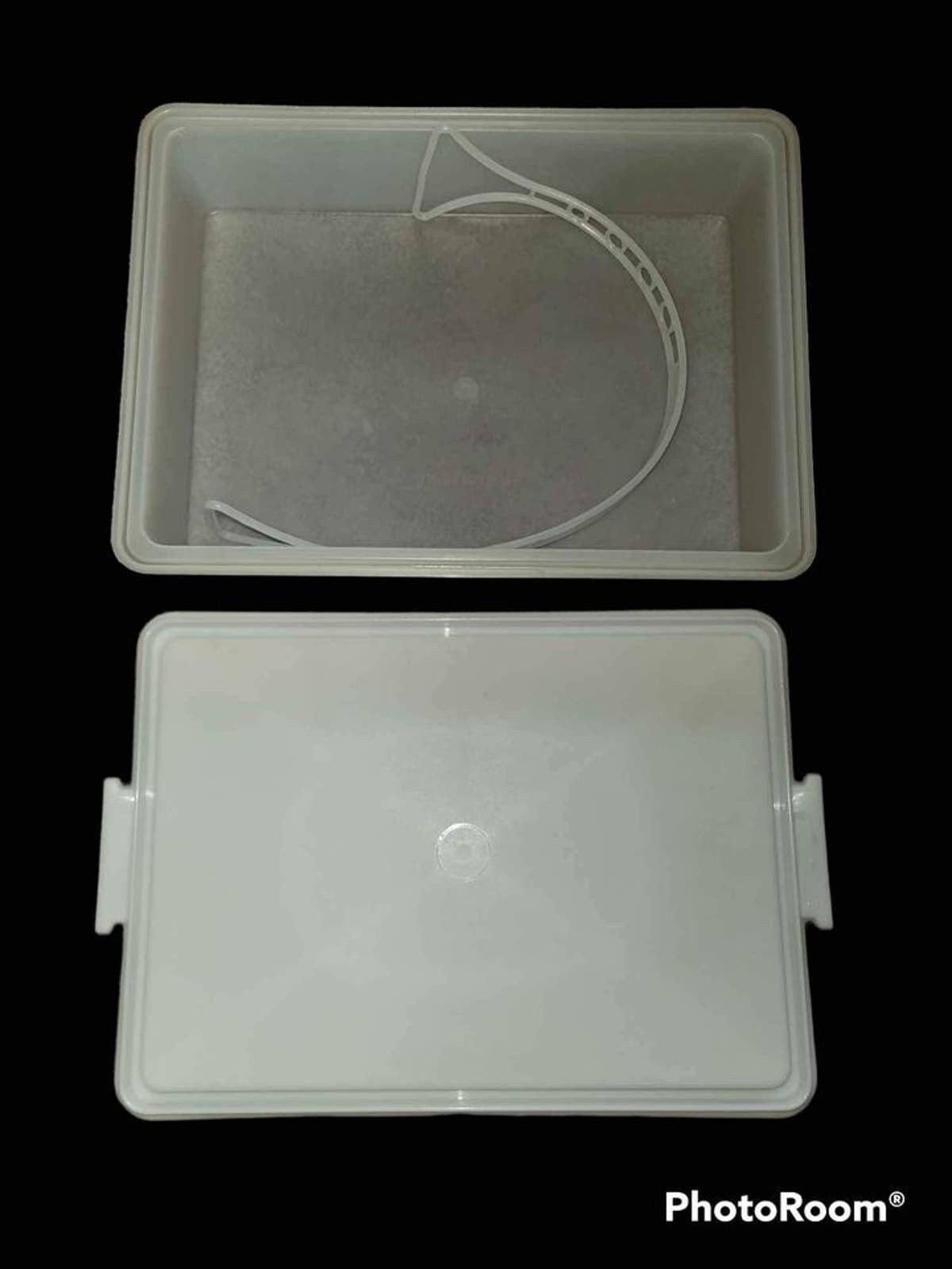 Vintage Tupperware 3 Pc Rectangular Cake Taker 622-5, White - Etsy