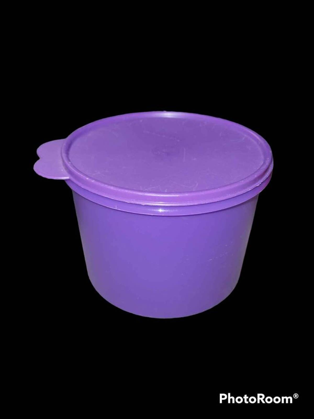 Tupperware (2) Stacking Nesting Storage Canister's Purple and Pink 265 ...