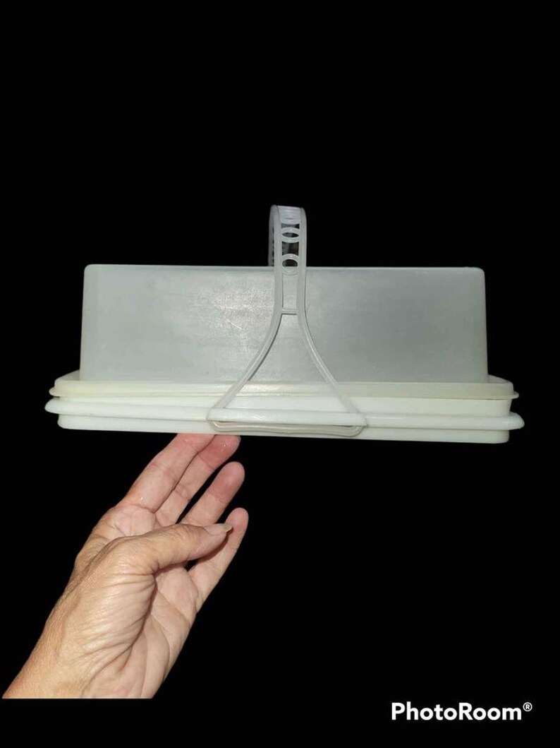 Vintage Tupperware 3 Pc Rectangular Cake Taker 622-5, White - Etsy