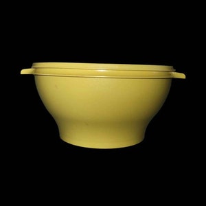 Vintage Tupperware Harvest Gold Serving Bowl - Etsy