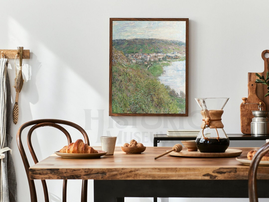 Claude Monet View of Vétheuil Printable Wall Art Vintage - Etsy