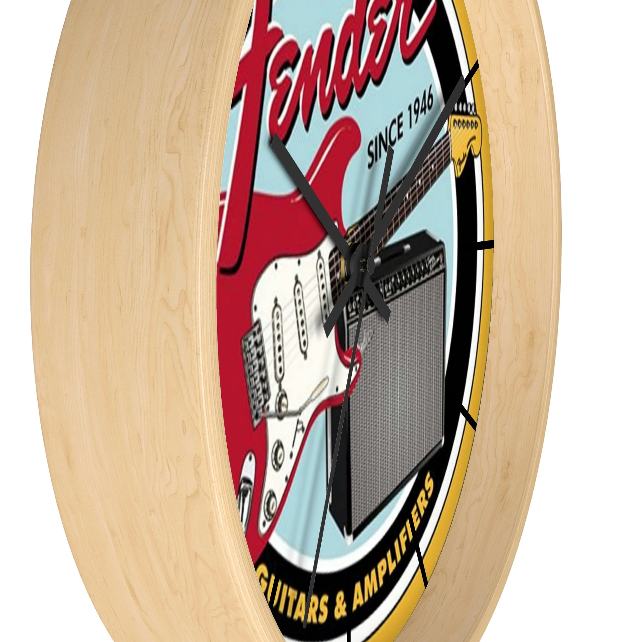 Fender Stratocaster Wall Clock, Music, Classic Rock, Rock and Roll ...