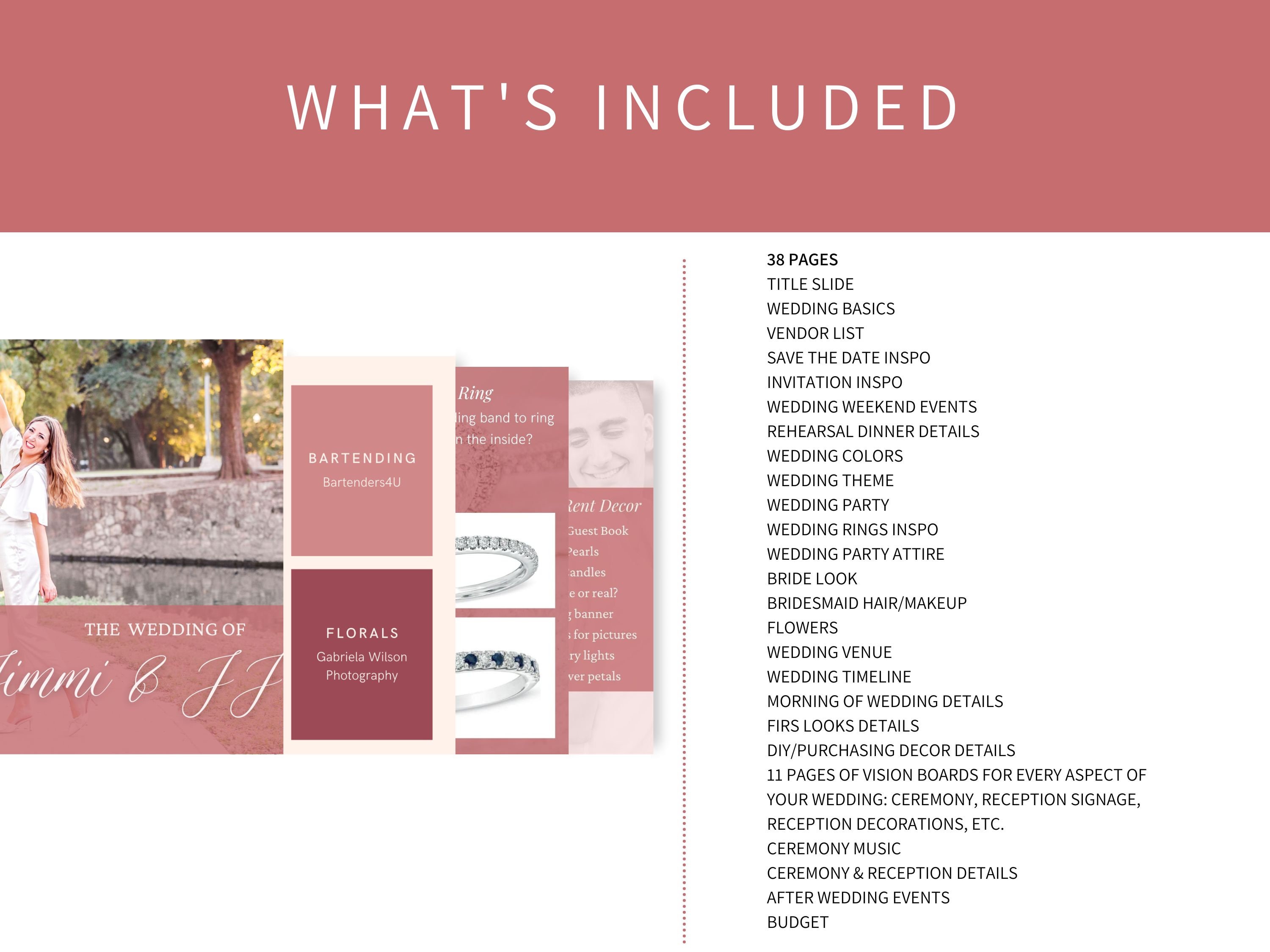 Wedding Mood Board Template | Digital Vision Board for Your Dream ...