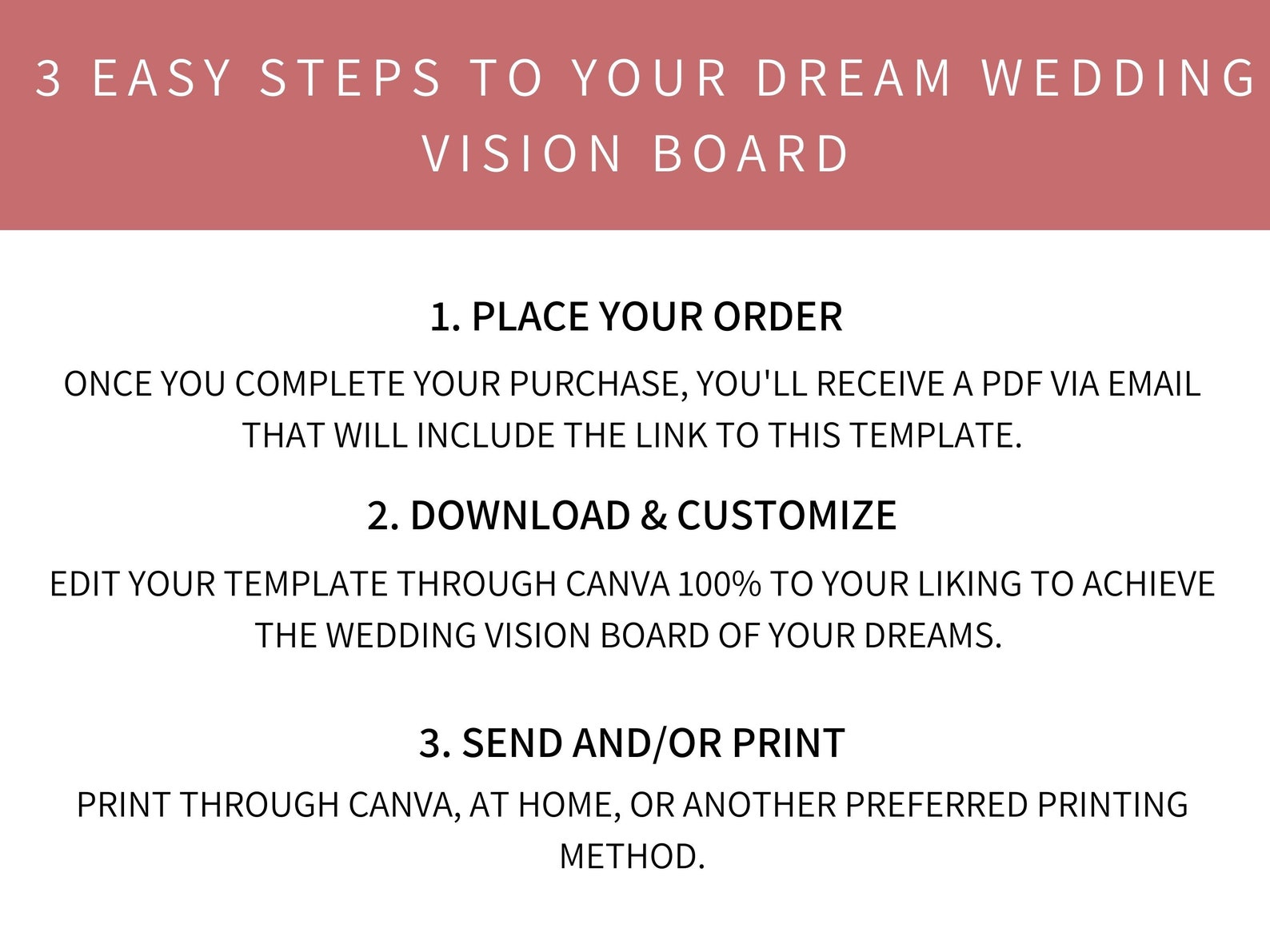 Wedding Mood Board Template | Digital Vision Board for Your Dream ...