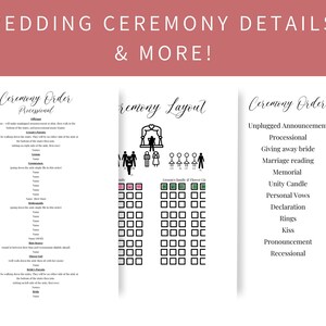 Wedding Binder Template 40 Pages for Bride, Canva, Printable Editable ...