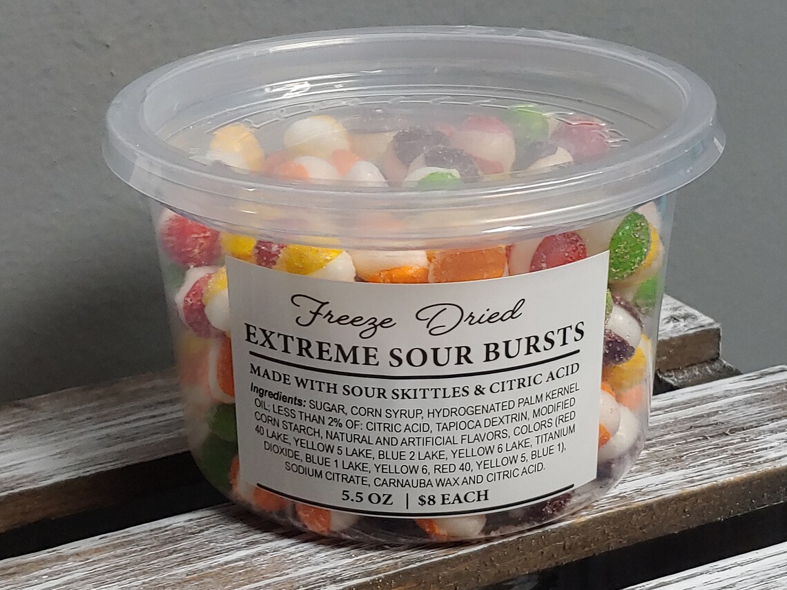 Freeze Dried Extreme Sour Bursts Freeze Dried Candy Gluten - Etsy