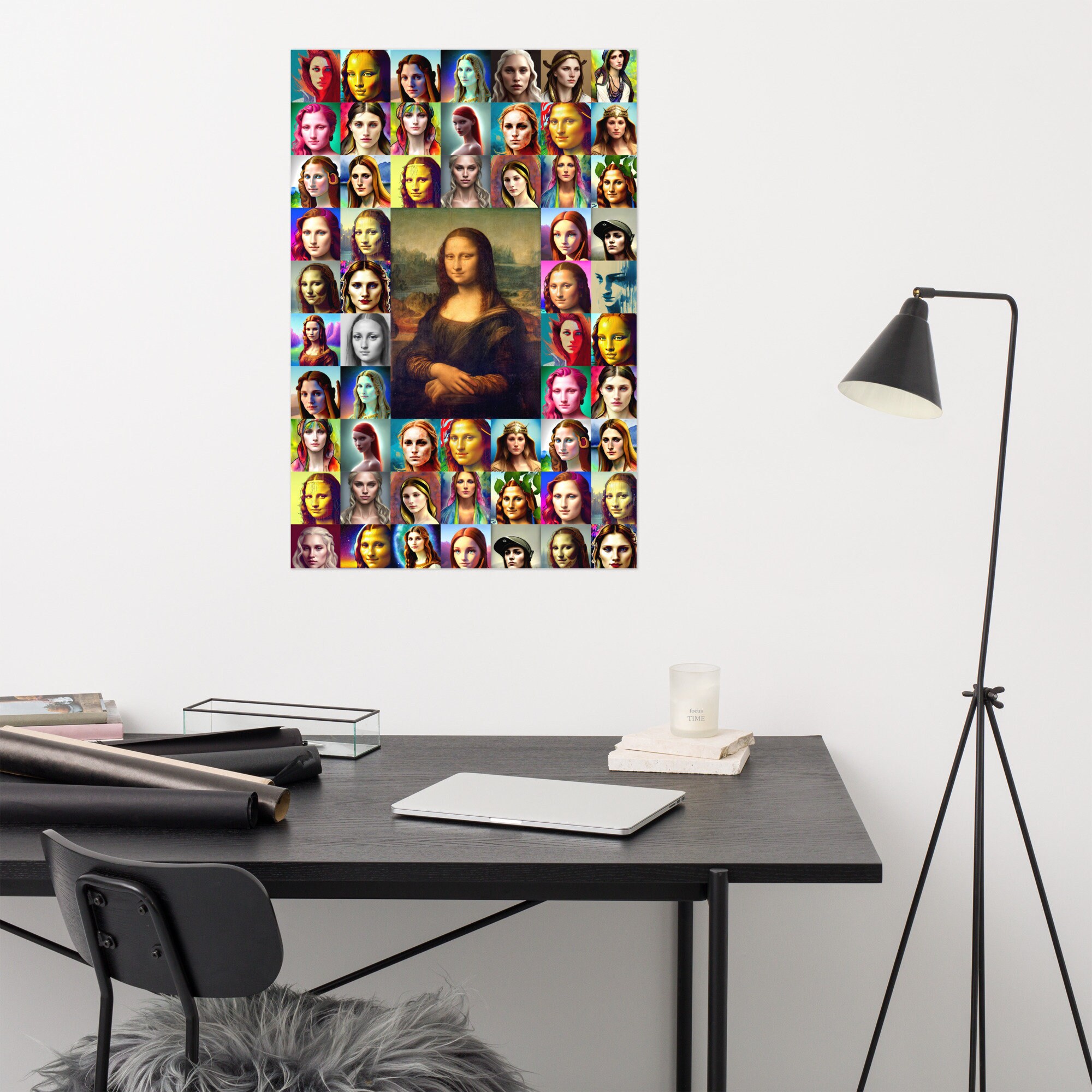 Mona Lisa Meets A.I. Wall Art Poster - Etsy