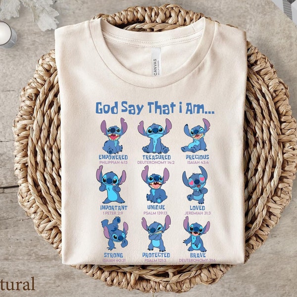 God Says I Am Stitch Png - Etsy