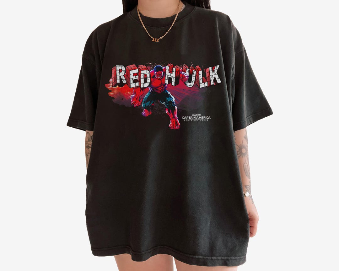 Red Hulk Logo Shirt Marvel Captain America Brave New World Shirt MCU ...