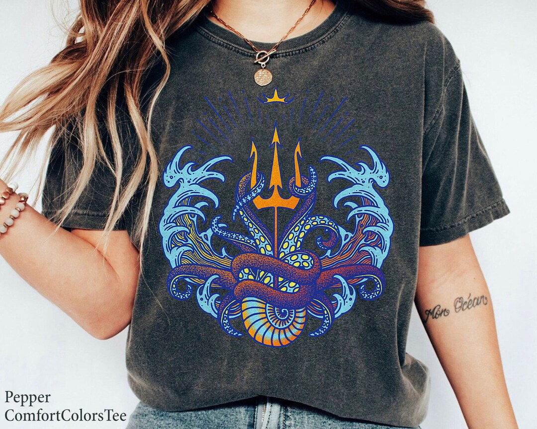 The Little Mermaid Villains Ursula Triton Symbol Shirt Walt - Etsy