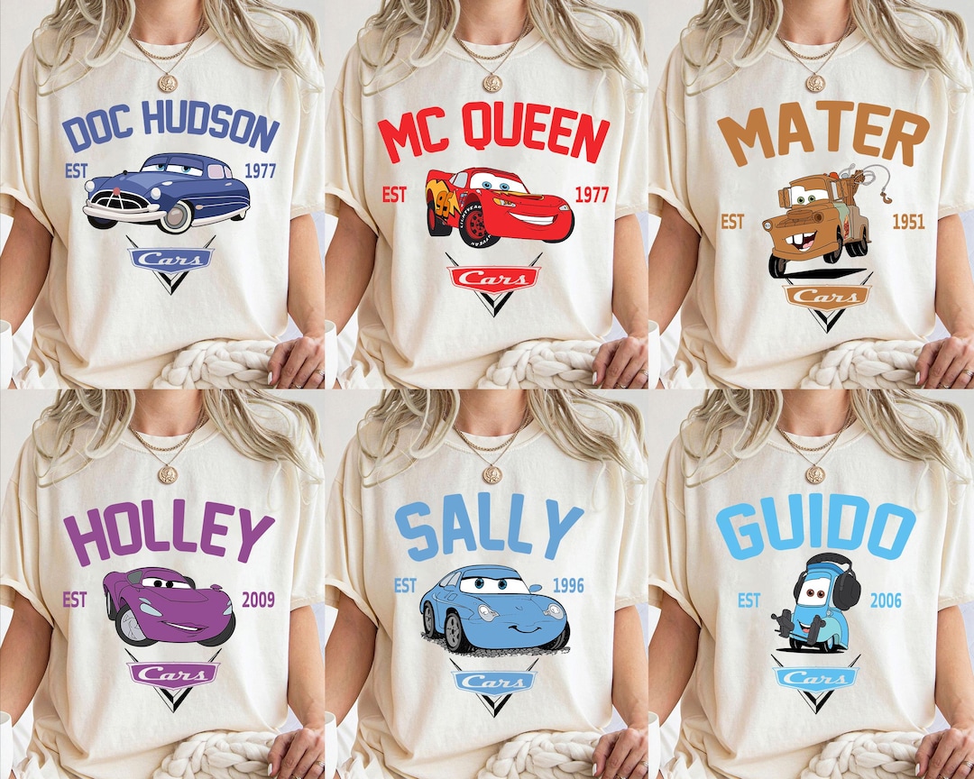 Custom Disney Cars Shirt Family Matching Shirt Lightening Mcqueen Shirt ...