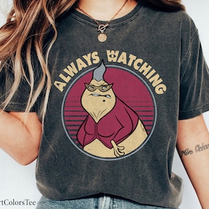 Always Watching Monsters Inc Roz Vintage Retro Shirt Walt Disney World ...