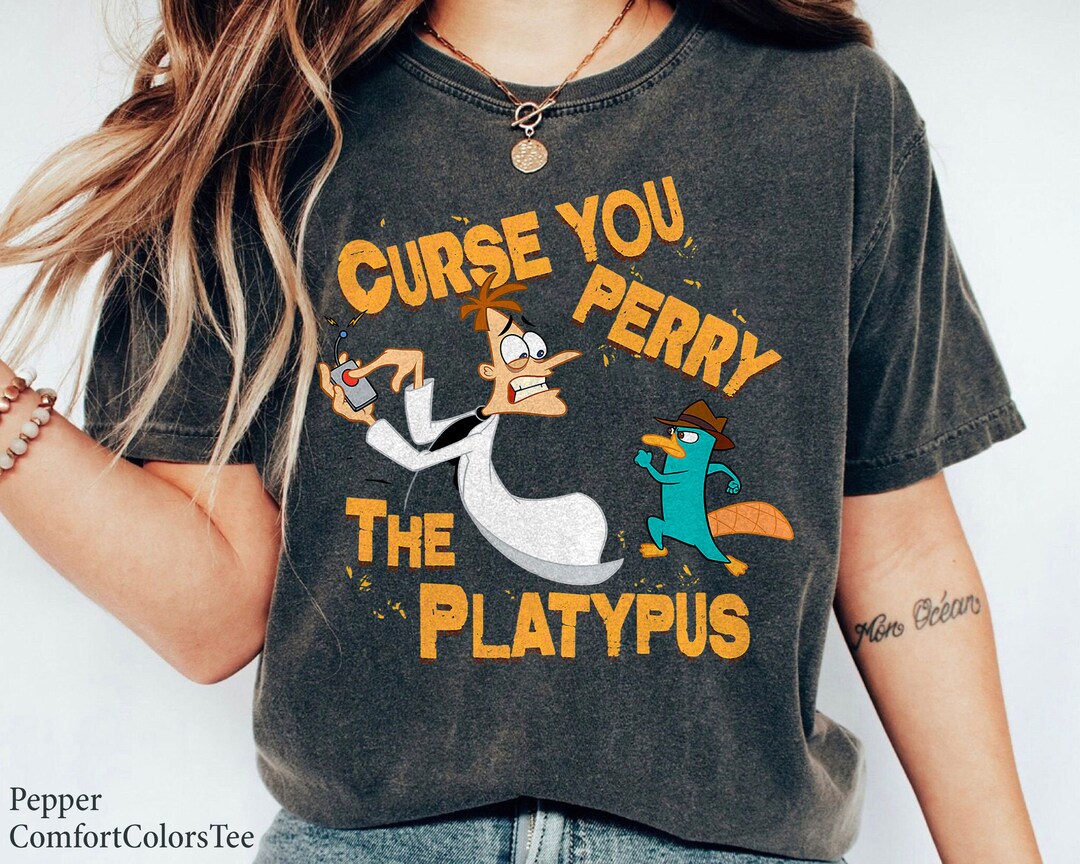 Doof Curse You Perry the Platypus Shirt Phineas and Ferb Walt Disney ...