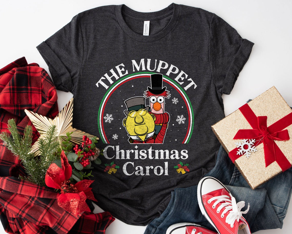 The Muppet Christmas Carol Bunsen Honeydew and Beaker Retro Shirt ...
