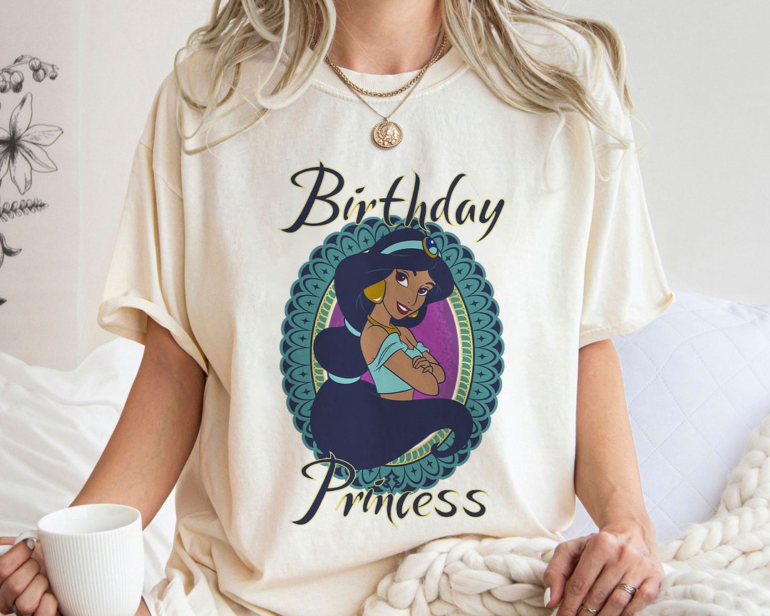 Disney Aladdin Jasmine Birthday Princess Shirt Family Matching - Etsy