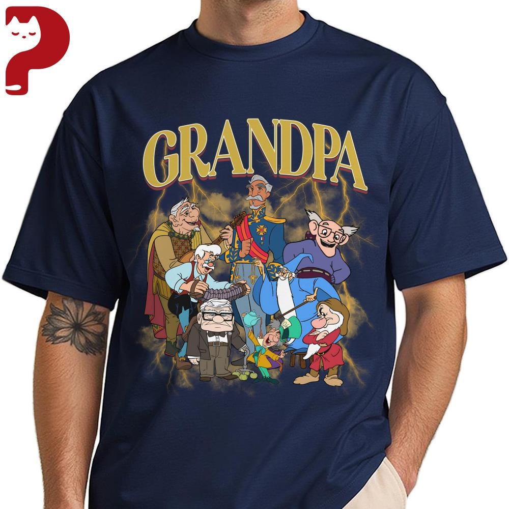 Disney Grandpa Shirt, Classic Cartoon Grandpa Tee, Father's Day Gift ...