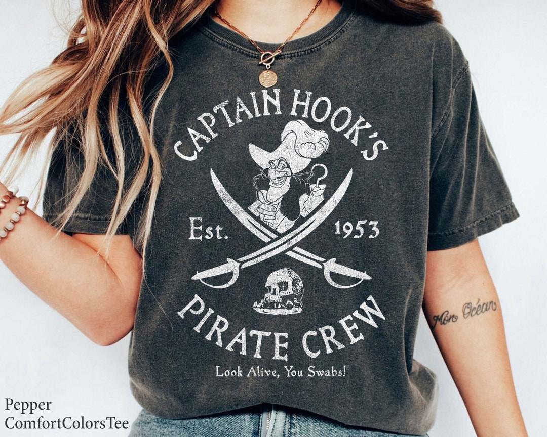 Villains Captain Hook Pirate Crew Est 1953 Shirt Family Matching Walt ...