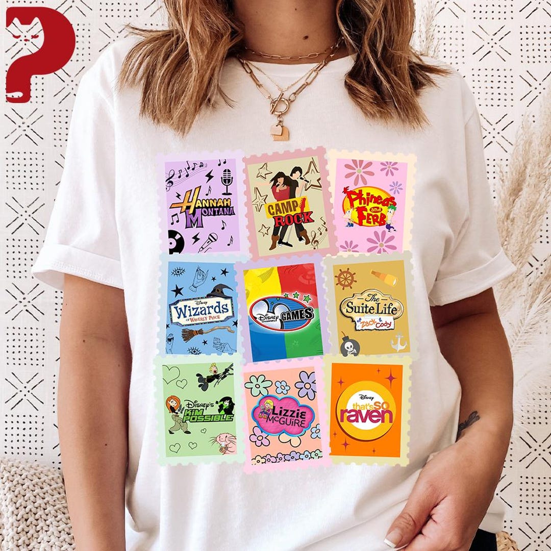 Retro Disney Channel Games Logo Shirt, Retro 2000s TV Shows Tee, Lizzie ...