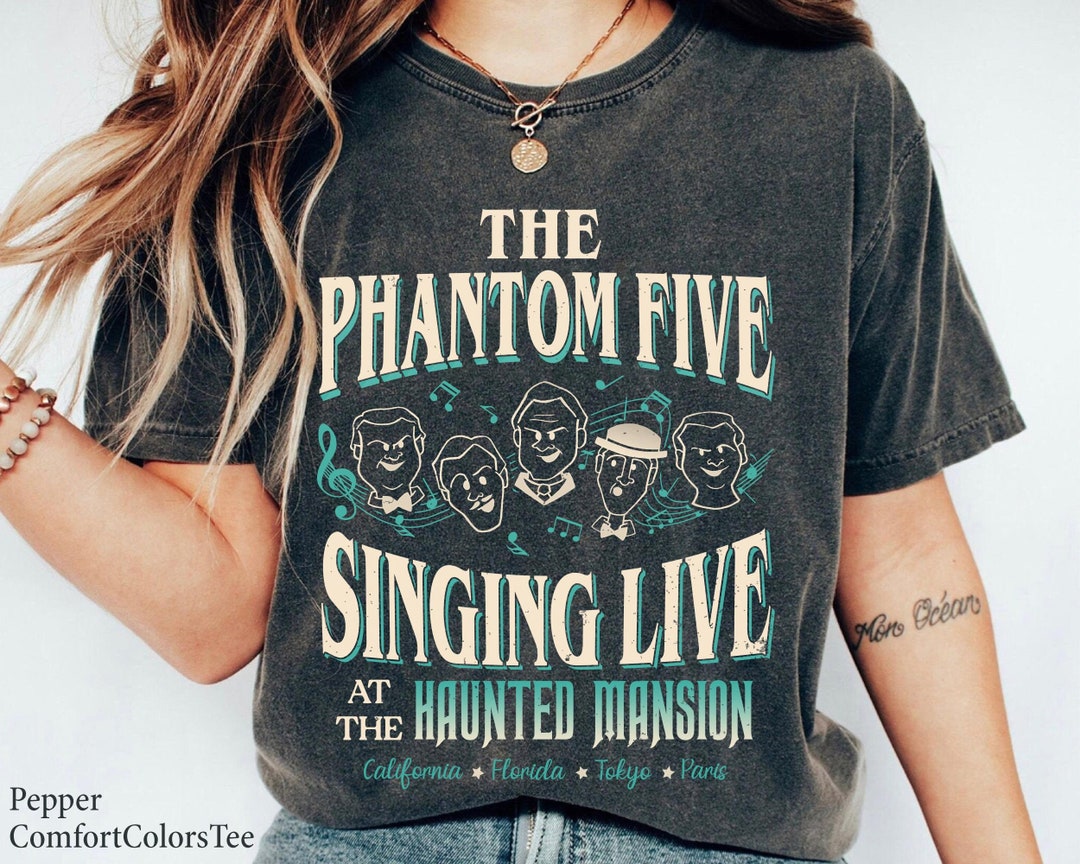 The Phantom Five Haunted Mansion Shirt | Disney Halloween Tee | Ghost ...