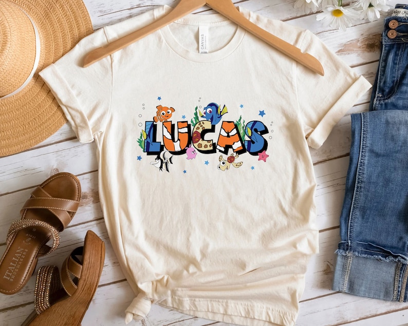 Custom Name Finding Nemo Birthday Boy Lucas Shirt Walt Disney World ...