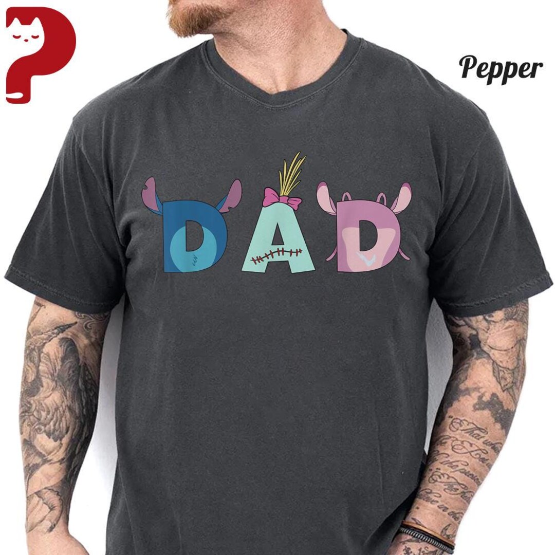 Custom Lilo & Stitch Dad T-shirt, Family Trip 2025 Custom Stitch Dad ...