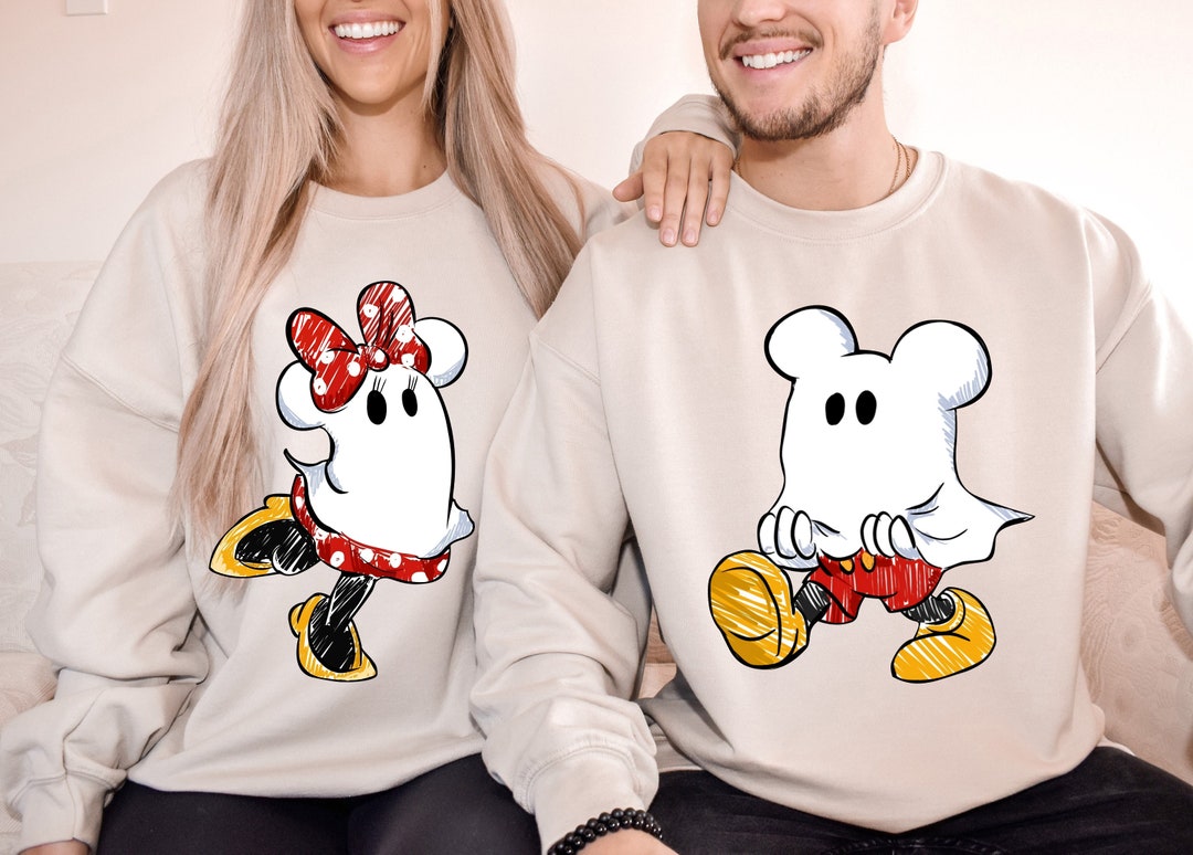 Custom Couple Mickey Ghost Minnie Ghost Mickey's Not so - Etsy