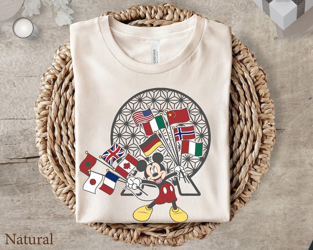 Epcot Flag Mickey Shirt Epcot Countries Shirt Colorful Disney Shirt ...