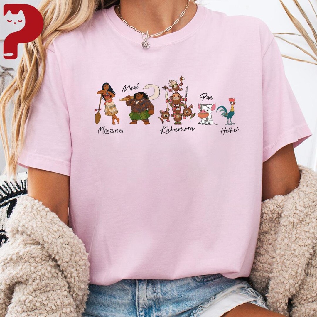 Moana Signature, Moana Characters Shirt, Maui Heihei Pua Kakamora ...