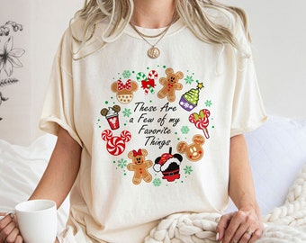 These Are a Few of My Favorite Things, Disney Snacks Shirt, Christmas ...