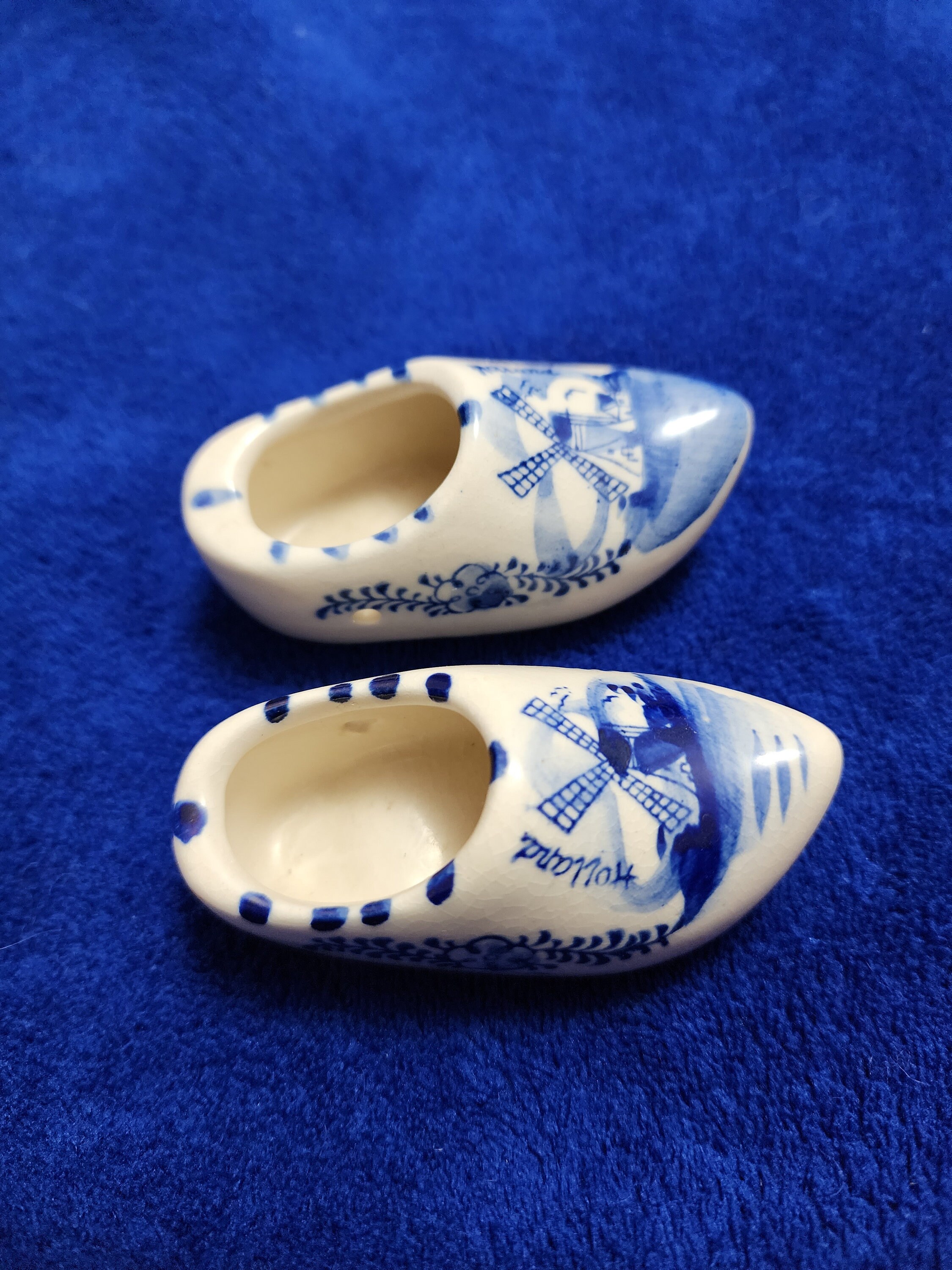 Mini Blue and White Delft Clogs. 1980s, Hand Painted in Holland - Etsy