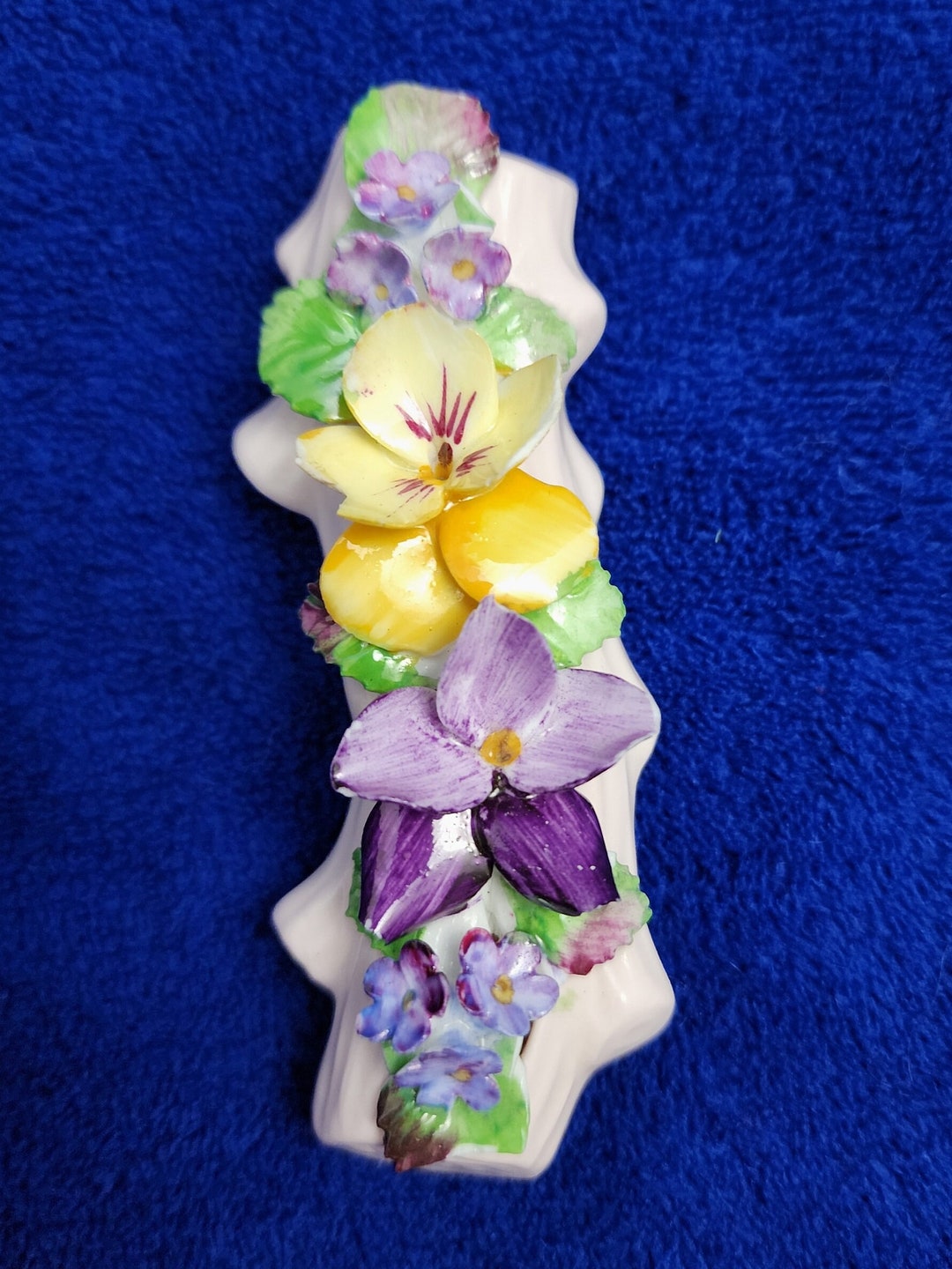 Radnor 1950s Flower Log Planter. Porcelain Bone China 4" Long. 8 ...