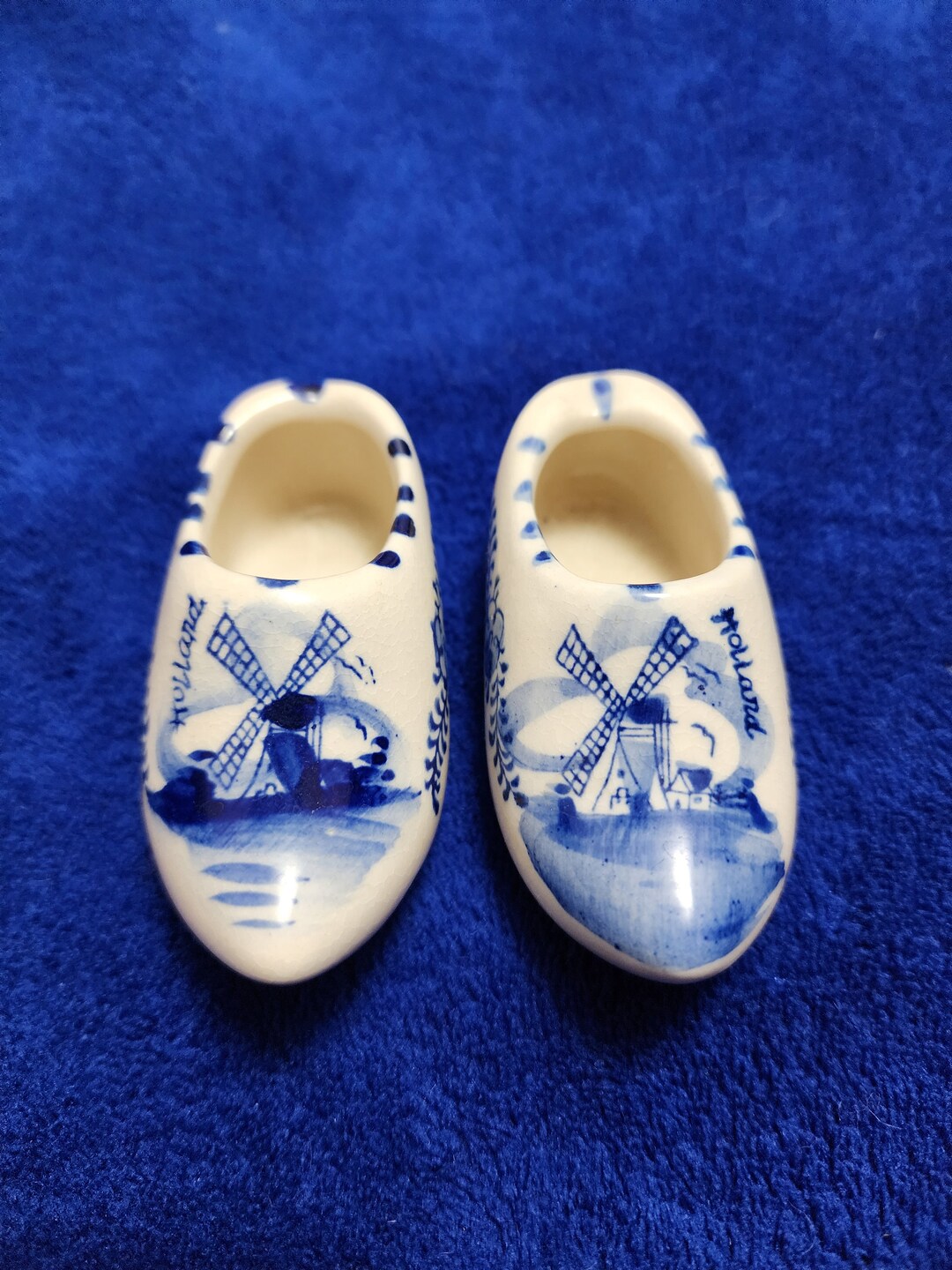 Mini Blue and White Delft Clogs. 1980s, Hand Painted in Holland - Etsy