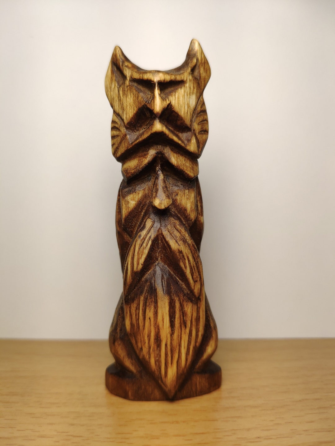 Druid Statuette Made From Linden, Wood Statuette, Handmade, Druid ...