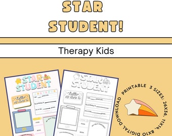 Star Student Poster, About Me Student Poster, My Favorite Things ...