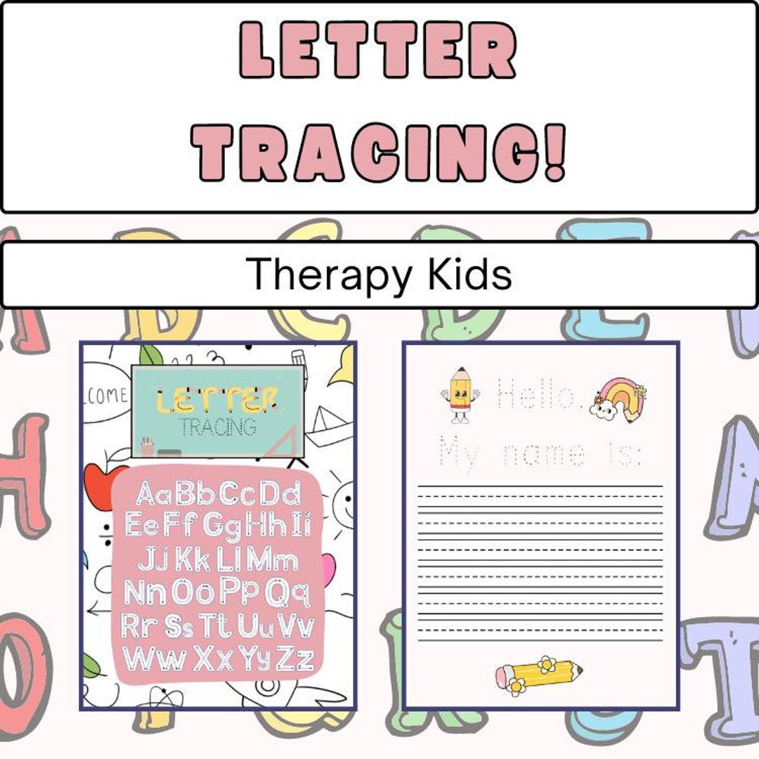 Letter Tracing-letters-handwriting-worksheet-printable - Etsy