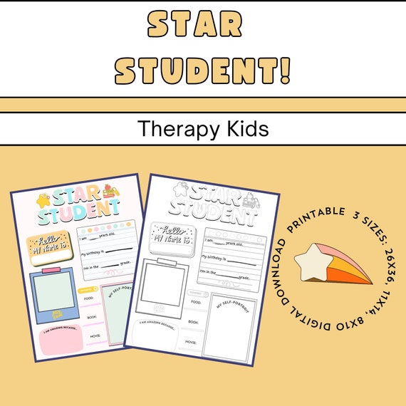 Printable Student Of The Week Poster