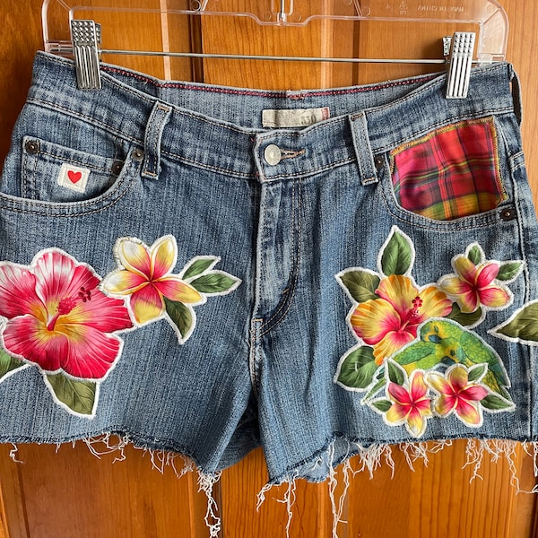 Patchwork Shorts - Etsy