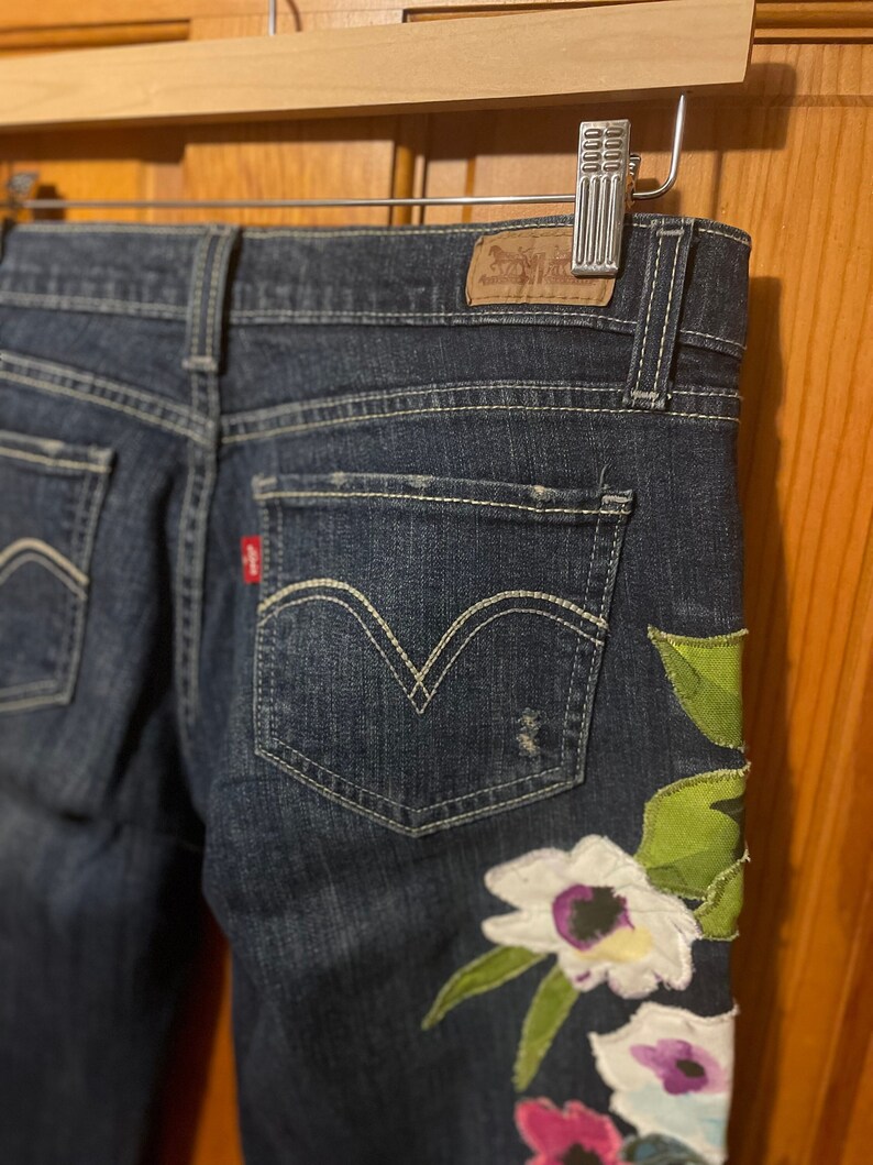 Vintage Levi Denim | Levi Jeans | Skinny Jeans | Flower Vintage Jeans ...