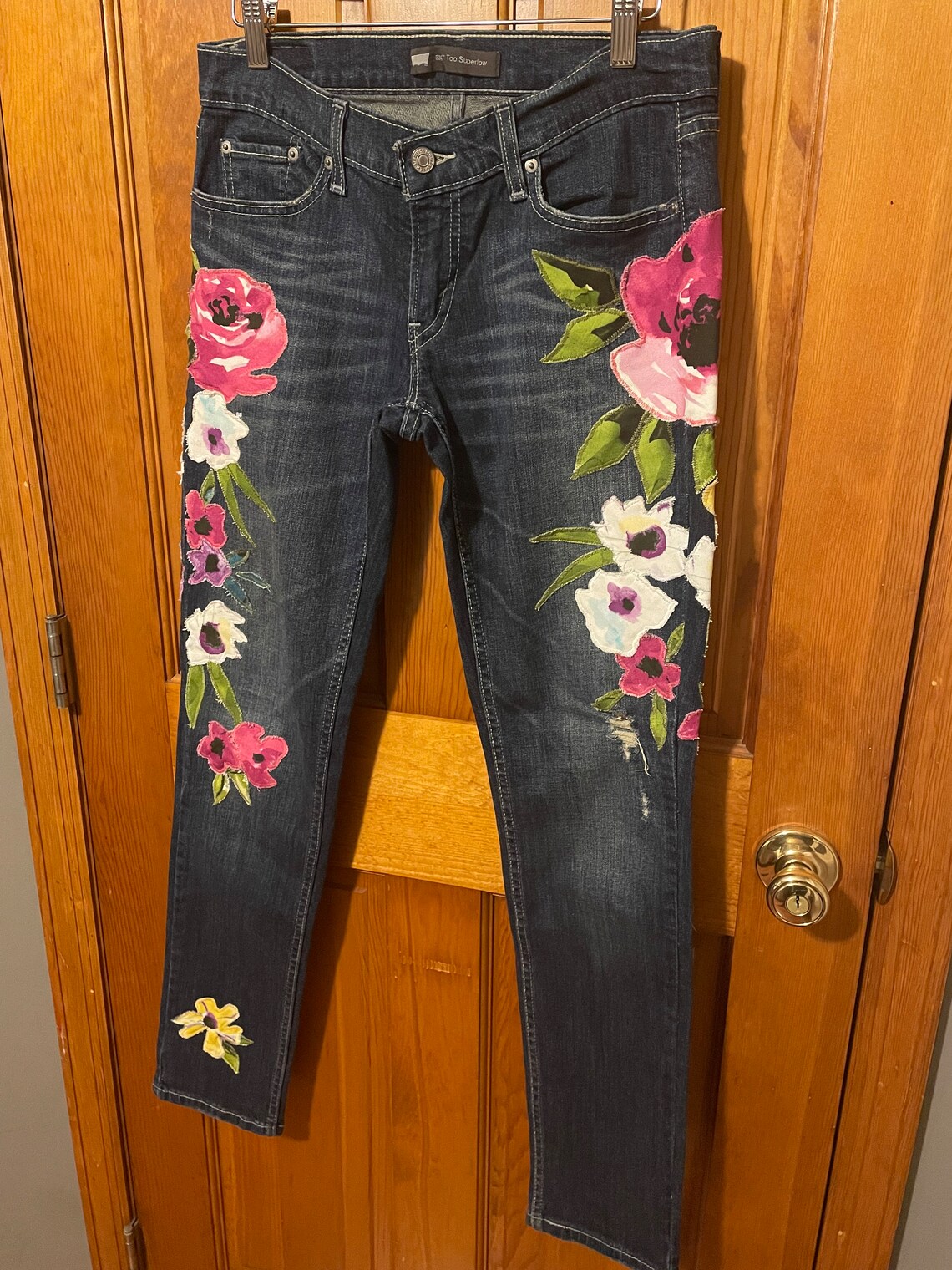 Vintage Levi Denim | Levi Jeans | Skinny Jeans | Flower Vintage Jeans ...