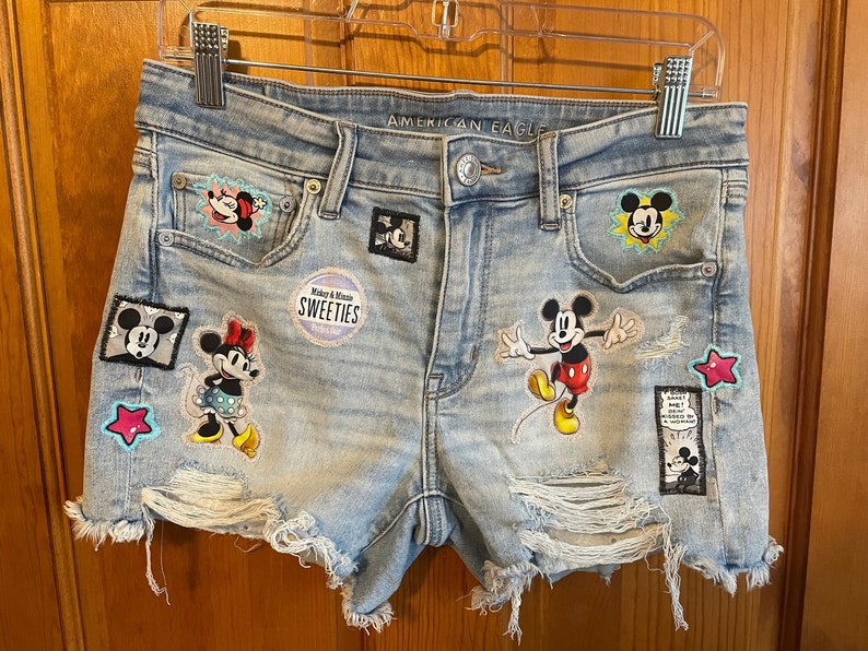 Made to Order Only / Custom Mickey and Minnie Shorts / - Etsy
