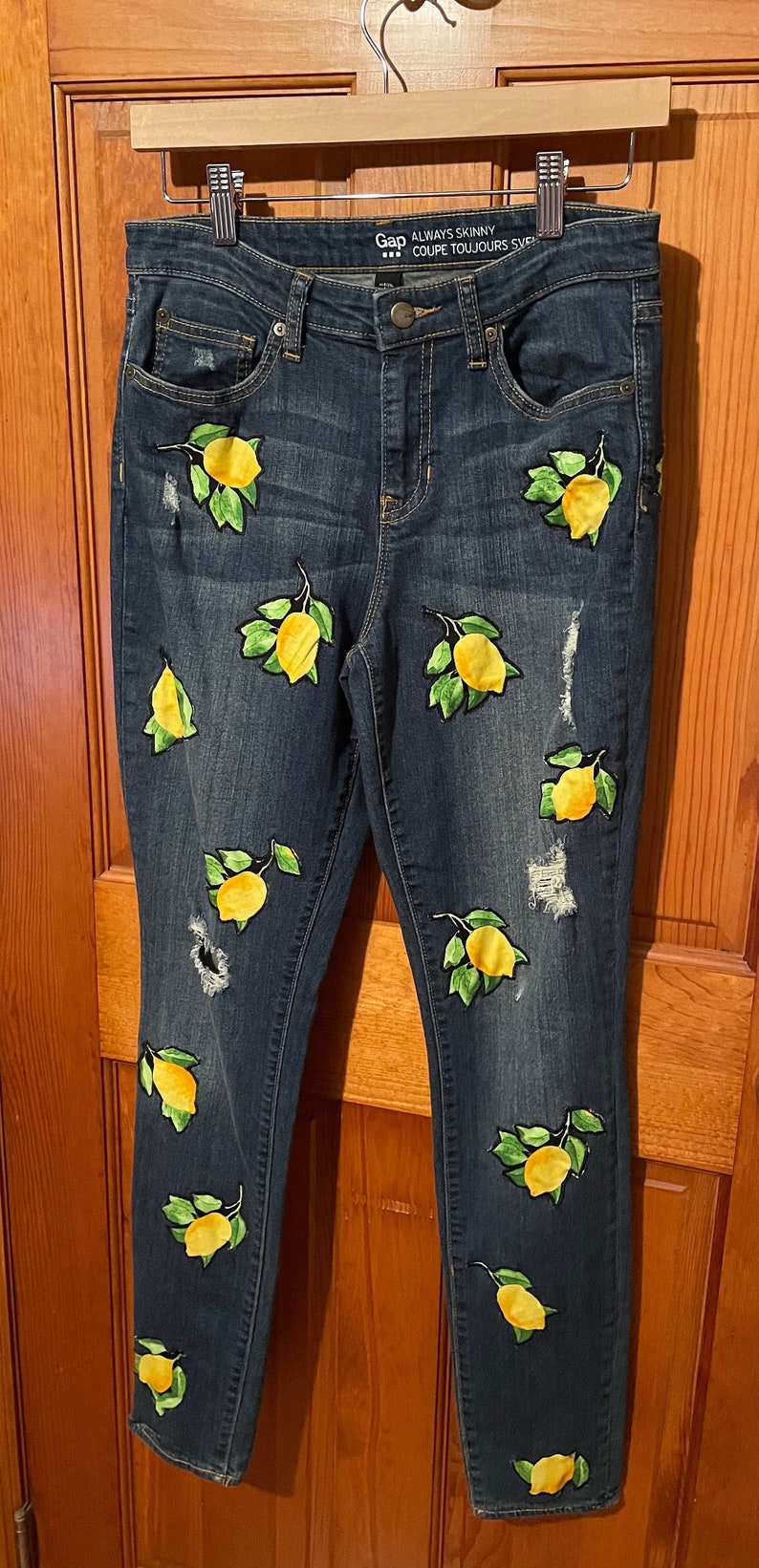 Distressed Vintage GAP Jeans /lemons /hipster Jeans /jeans - Etsy