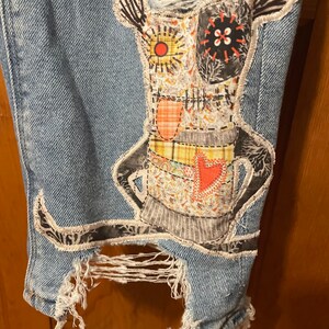 Distressed Zombie Rag Doll Jeans/hipster Jeans/grunge Jeans/boho ...