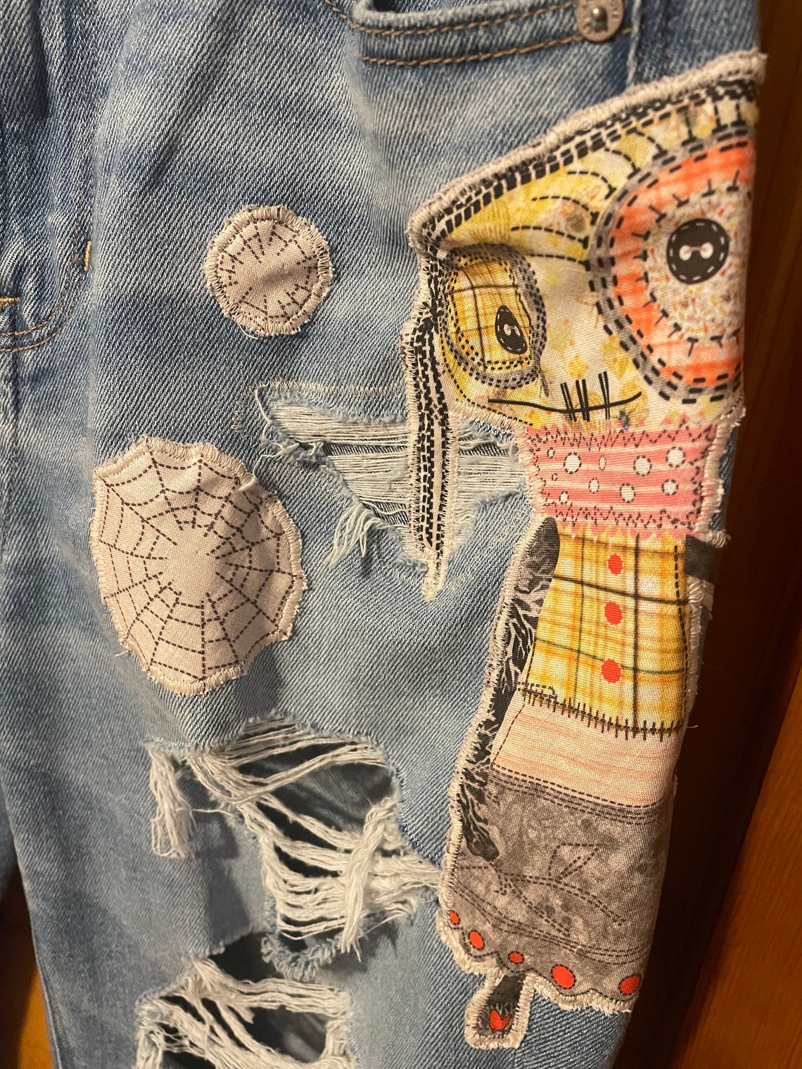 Distressed Zombie Rag Doll Jeans/hipster Jeans/grunge Jeans/boho ...