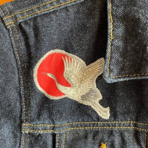 MADE TO ORDER Only/ Cherry Blossom Jean Jacket / Custom Patchwork - Etsy