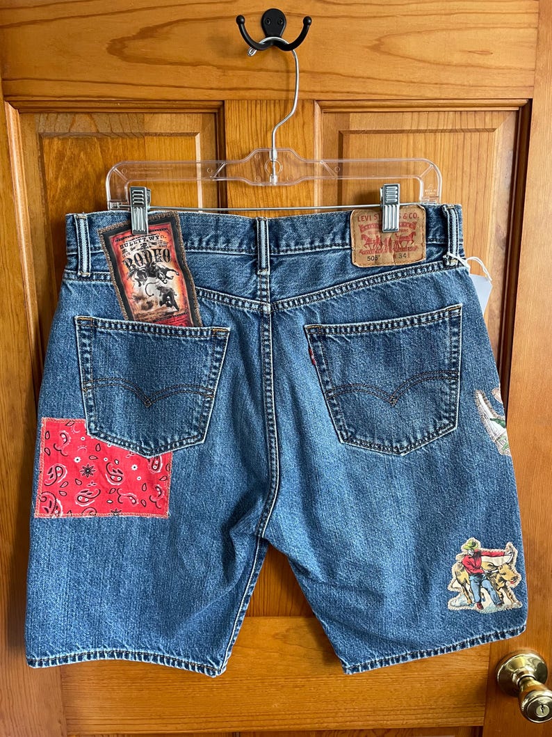 Rodeo Jeans / Coyboy Shorts / Cowgirl Cutoffs / Upcycle - Etsy