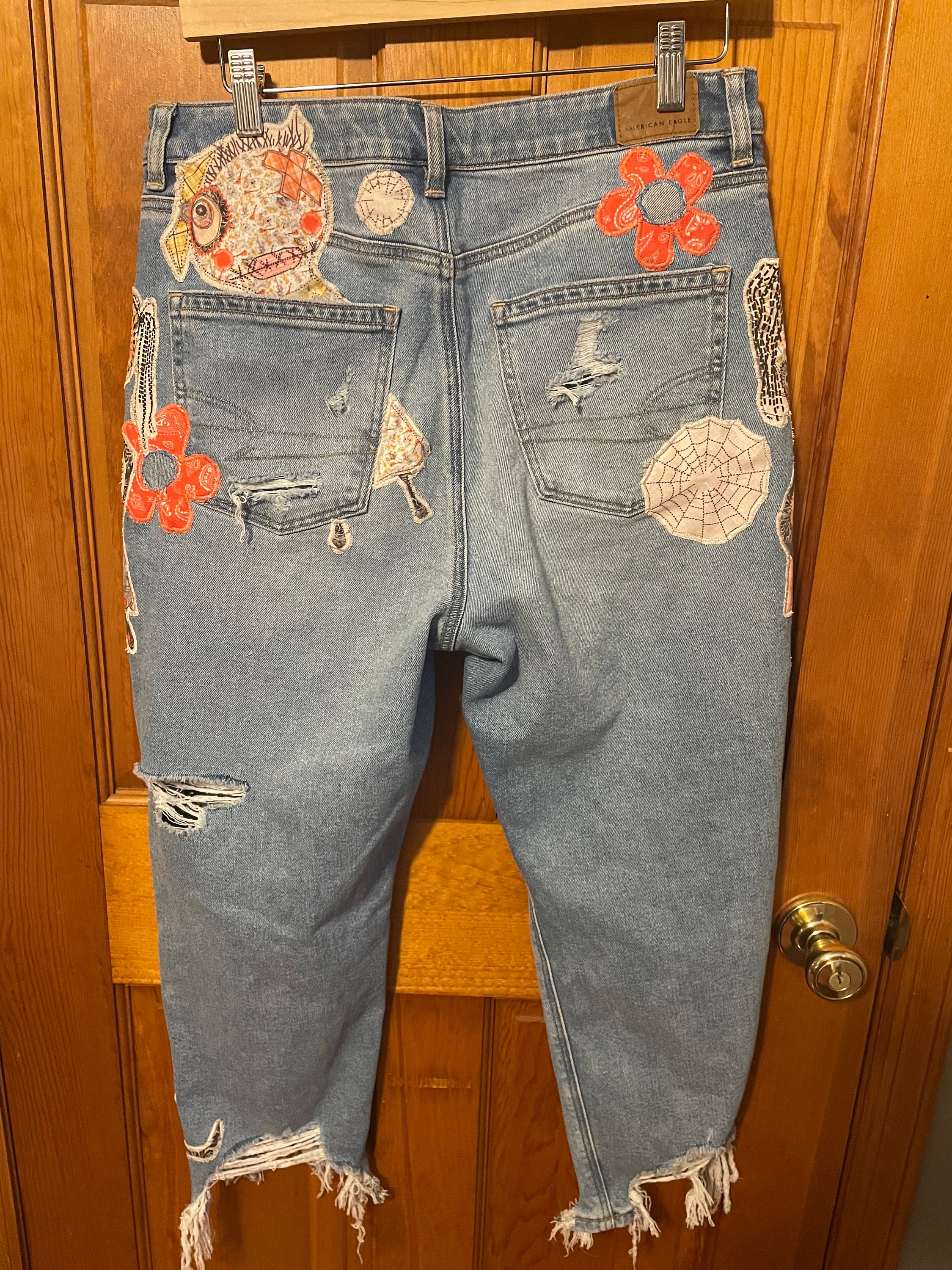 Distressed Zombie Rag Doll Jeans/hipster Jeans/grunge Jeans/boho ...