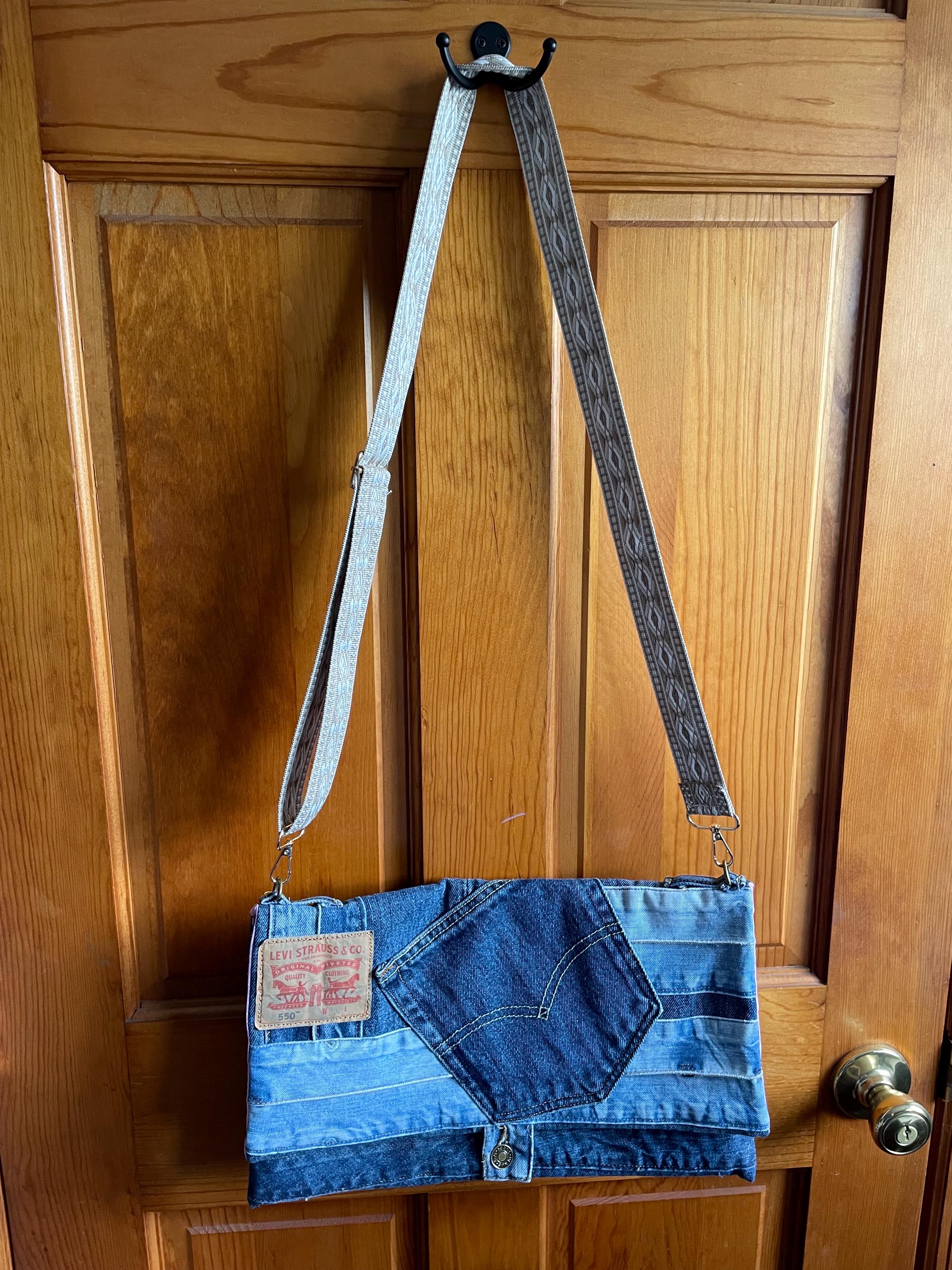 Upcycled Levi’s Denim Crossbody Bag | Handmade Jeans Purse With ...